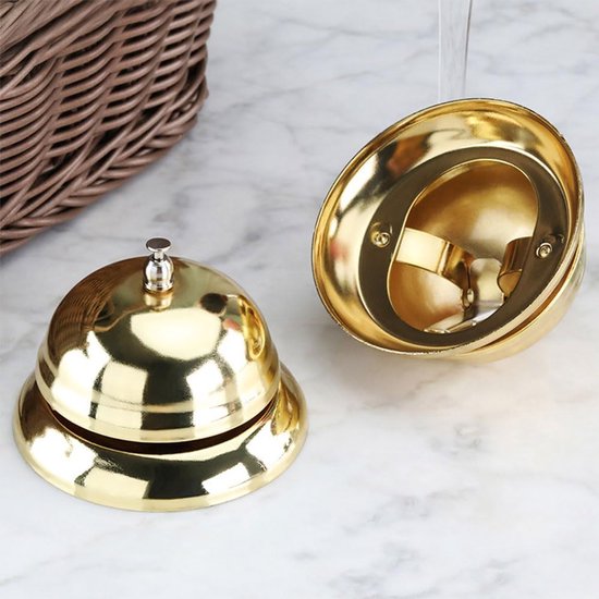 Service Bell, Handle Hand Bell Desk Bell Metal, Reception Call Bell Bar ...