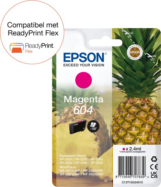 Epson 604 - Inktcartridge - Origineel - Standaard capaciteit - Magenta ...