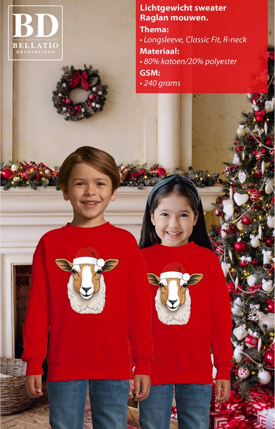 Bellatio Decorations Kersttrui / sweater boerderijdieren - kinderen ...