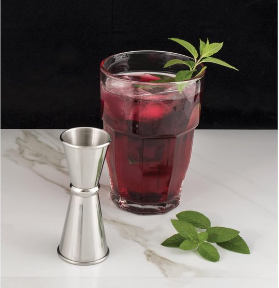Professionele Cocktail Bar Strainer en Dubbele Maatbeker Set Roestvrij ...