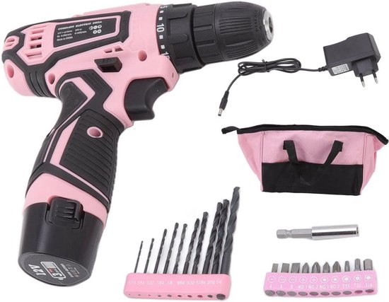 Oplaadbare Draadloze Elektrische Schroevendraaier Compacte Boormachine ...