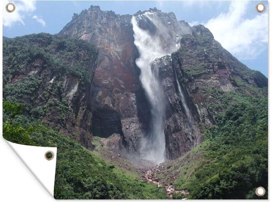 Chutes d'eau du parc national de Canaima au Venezuela Poster de jardin ...