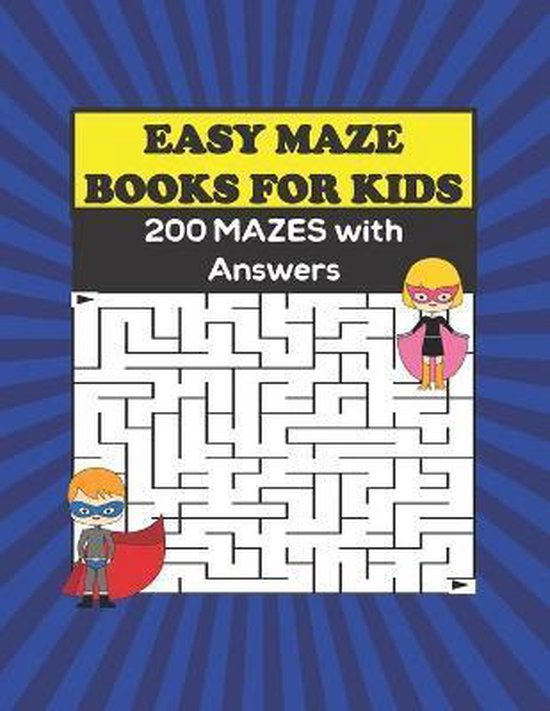 Easy Maze Books for Kids, Rain Aurora | 9798651621774 | Boeken | bol.com