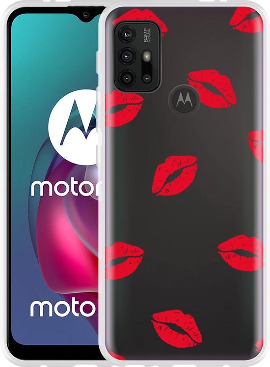 Motorola Moto G30 Hoesje Red Kisses - Designed by Cazy | bol.com