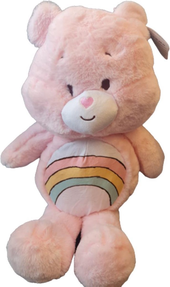 Troetelbeertjes knuffel 65 cm groot - Roze - Mega care bears knuffels ...