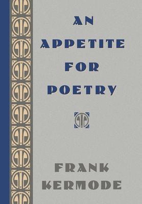 An Appetite for Poetry | 9780674040939 | Frank Kermode | Boeken | bol.com