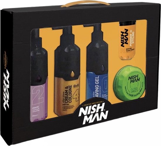 Nishman Giftset - Cologne & Cream - Aftershave Storm - Scheergel ...
