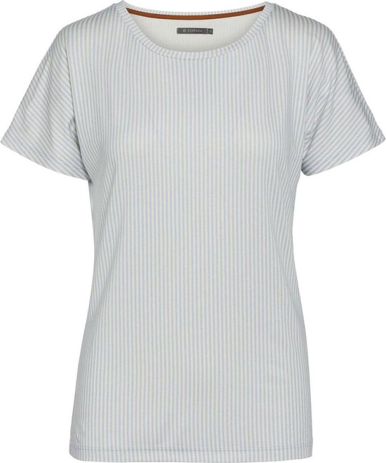 ESSENZA Ellen Striped Top Korte Mouw Ijsblauw - XS | bol