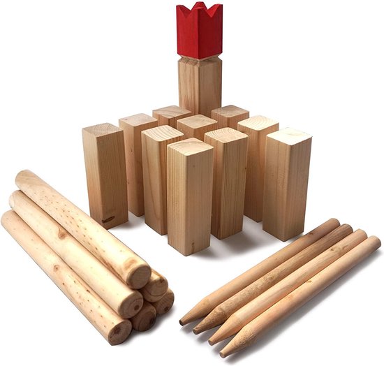 Gutos Premium Kubb spel - Massief Hout - Met draagzak - Vikingspel - Kubb original... | bol.com