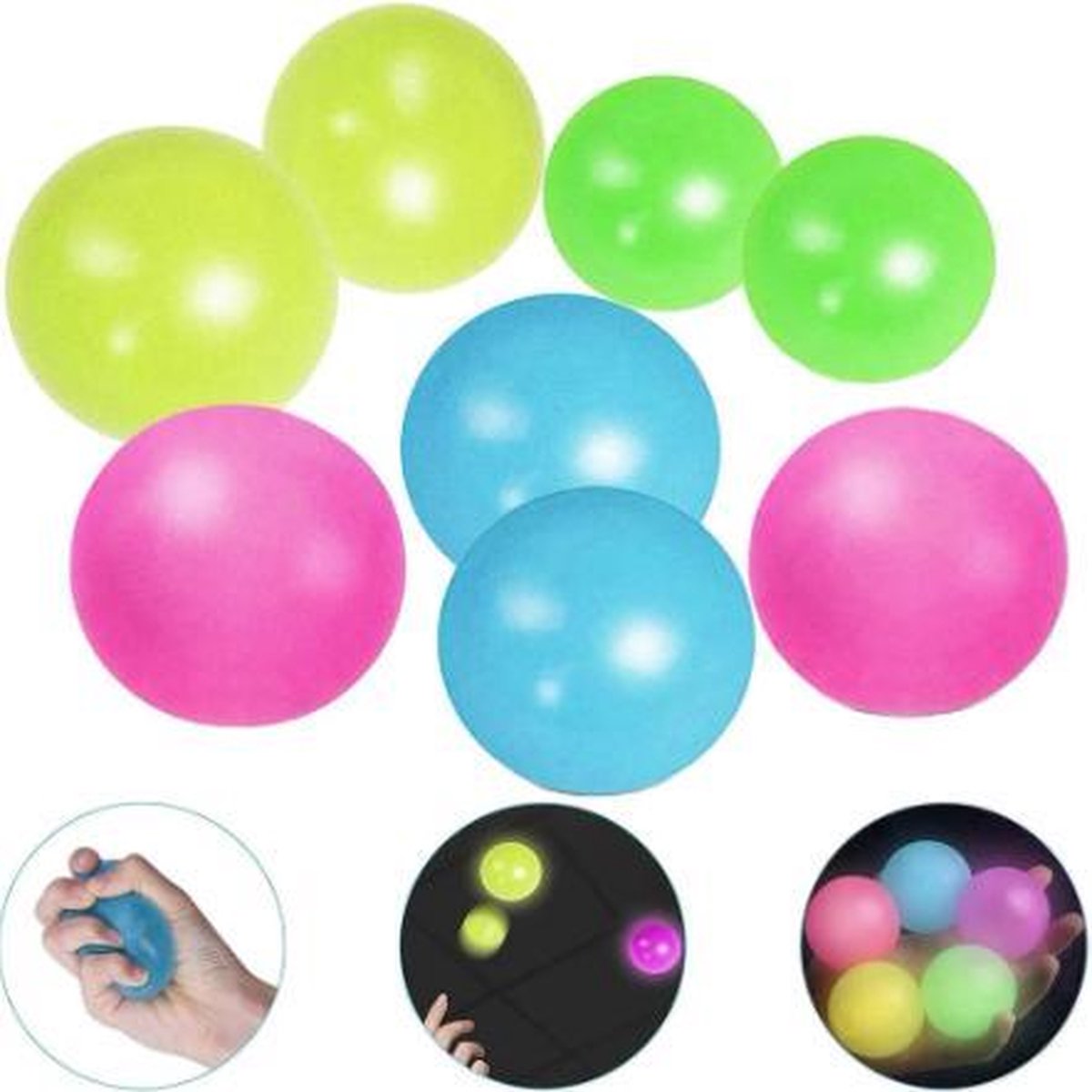 Fidget Sticky balls | globbles balls | Fidget toys pakket | set van 4 ...