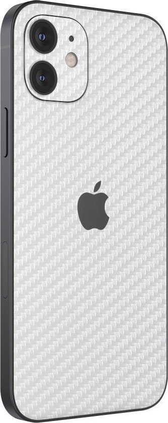 iPhone 12 Skin Carbon Wit- 3M Wrap | bol
