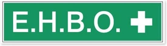 EHBO sticker Groot - 52x15cm | bol