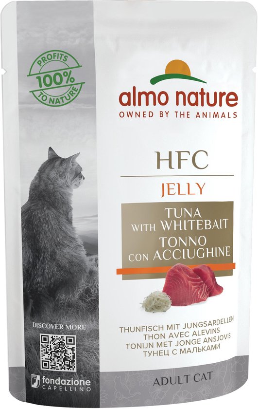 Almo Nature HFC Jelly Natvoer voor Katten - 24 x 55 gram - Tonijn ...