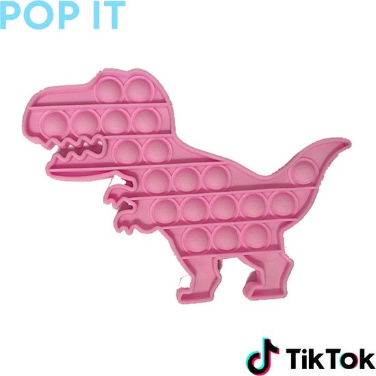 Pop IT Purple & Pink- Dino, Rond & Appelvorm paarse pop its - Anti ...