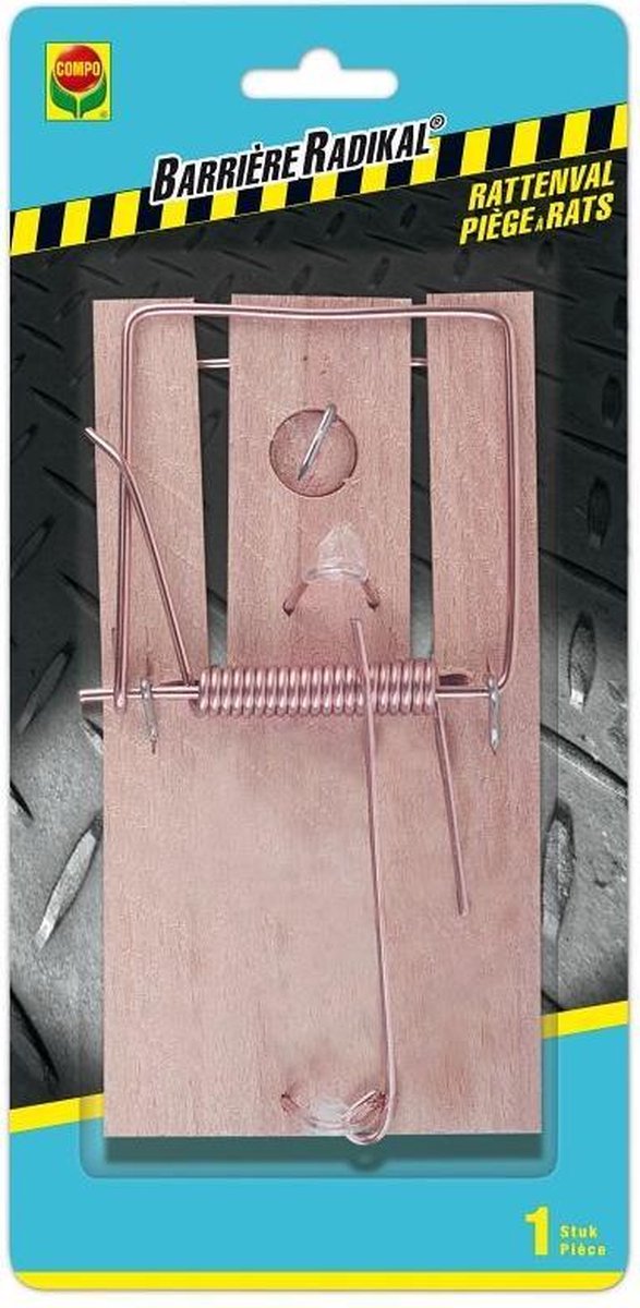 Barrière Radikal Rattenval - krachtig veermechanisme - 1 stuk | bol.com