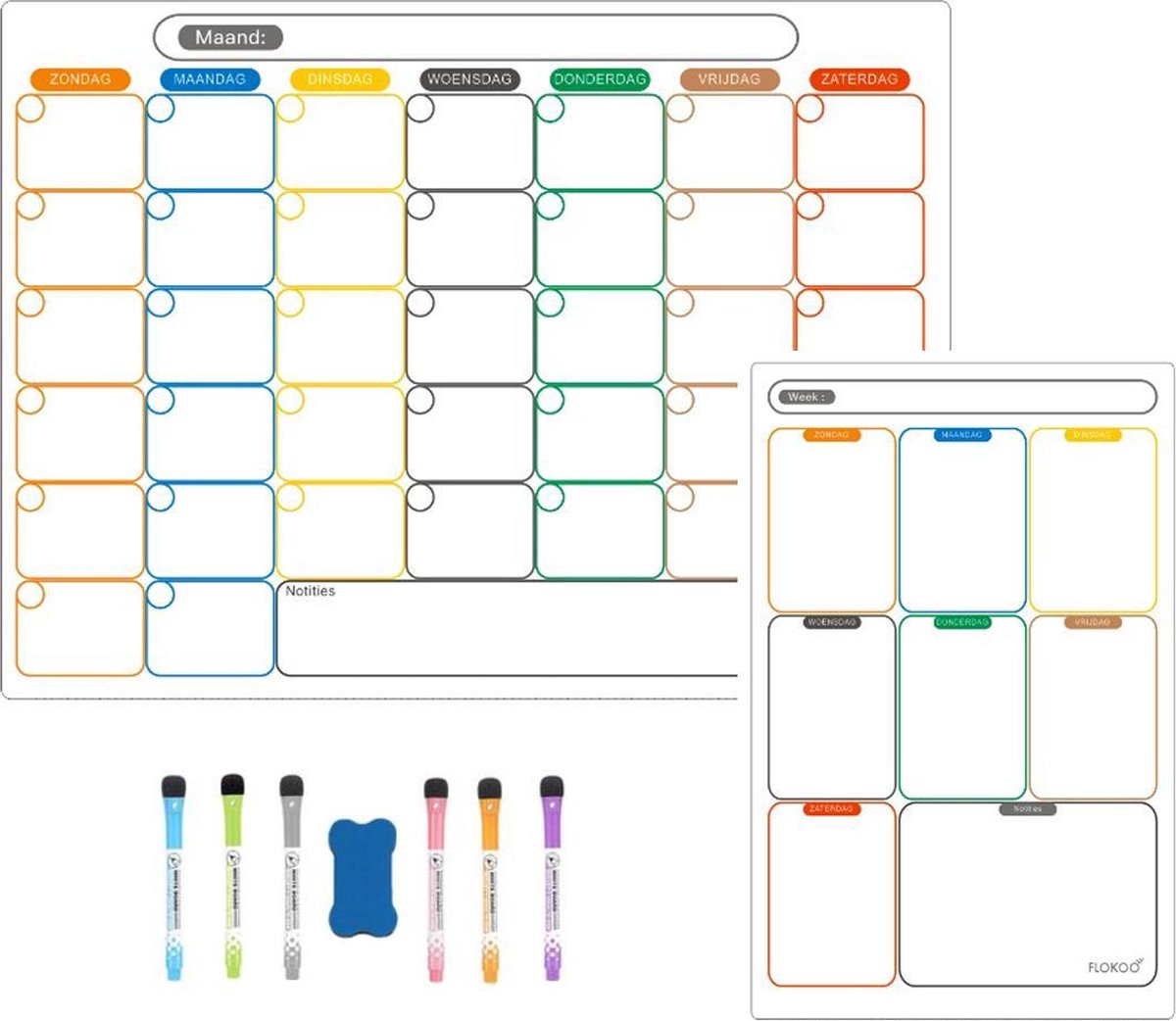 Maandplanner - Magnetisch - Whiteboard - Planbord - 28x38 cm | bol.com