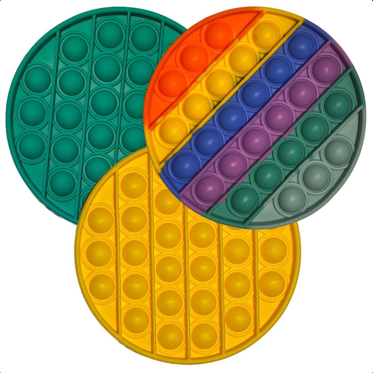 Sonnon Pop It - Fidget Toy - PopIt - Pop-It | 3 stuks | bol.com