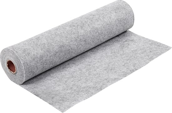 Hobbyvilt, B: 45 cm, dikte 1,5 mm, gemelleerd, 180-200 gr, grijs, 5 m ...