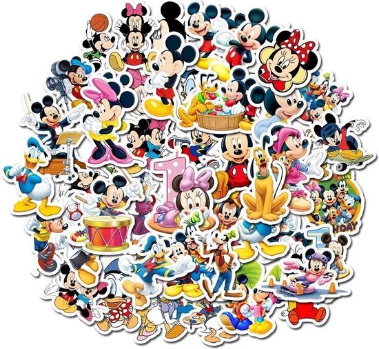 Mikey stickers ||mikey mouse & family stickers 25 stuks ||vinyl ...