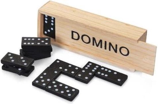 Doodadeals® - Domino Spel Set - 28 domino legstukken in houten doos ...