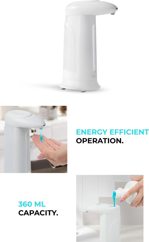 Vog&Arths - Automatische Zeepdispenser met Sensor - Zeeppompje - Wit ...