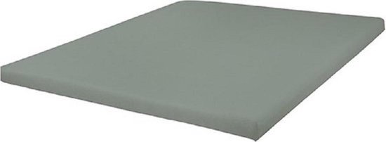 Bed Care Jersey Stretch Topper Hoeslaken - 160x200 - 15CM - Grijs | bol.com