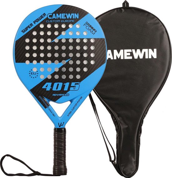 CameWin Padel Racket - Blauw - Incl. hoes | bol.com