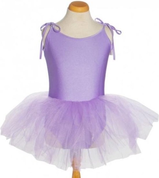 Balletpakje paars + tutu ballet verkleed jurk meisje, maat 8 - 98/104 | bol