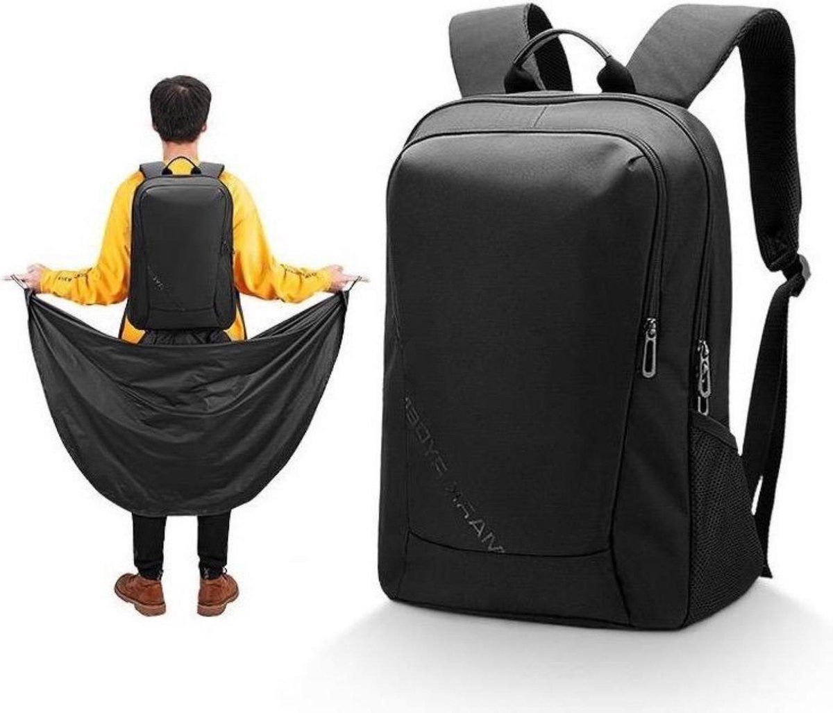 bol.com | Rugzak laptop Waterdichte tas Schoudertas heren Rugzak Met ...