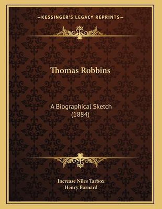 Thomas Robbins, Increase Niles Tarbox | 9781166271916 | Boeken | bol.com