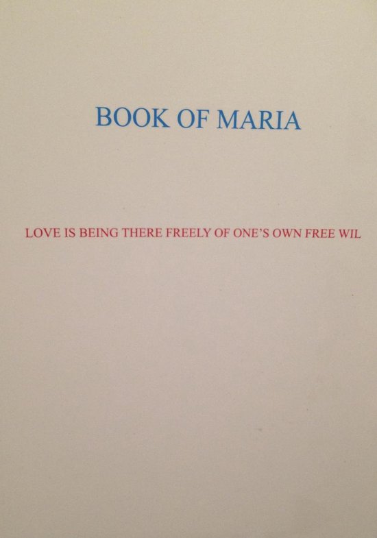 Book Of Maria, Maria Publications | 9789490526023 | Boeken | bol