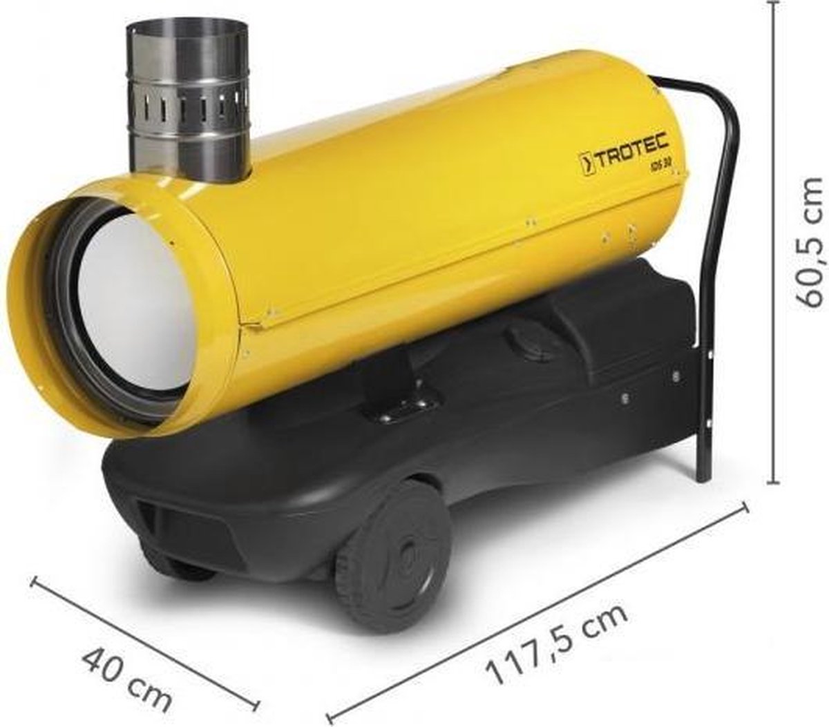 TROTEC IDS 30 Indirect gestookte oliekachel (28,8 kW verwarmings ...