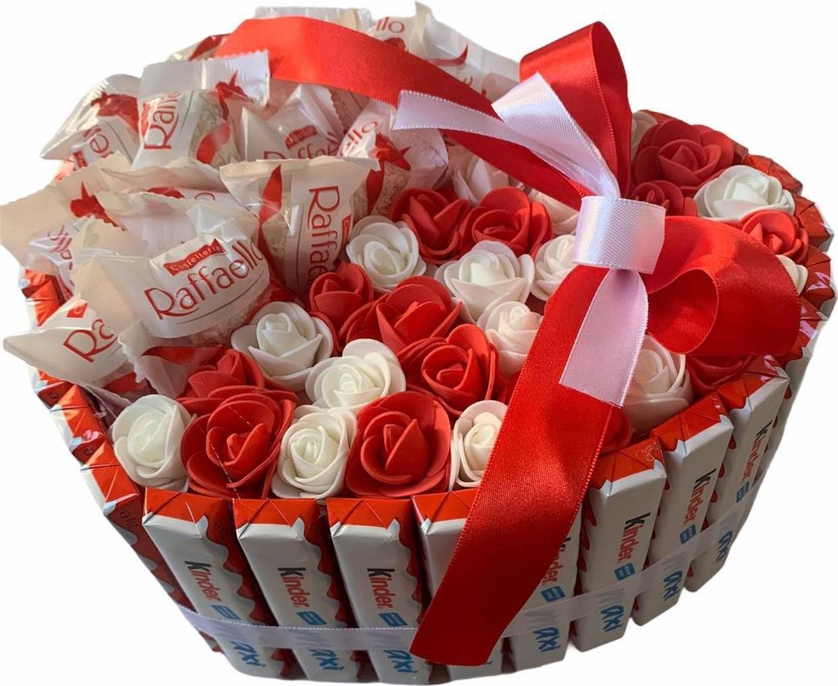 Love choco hart - Chocolade cadeau - in de vorm van een hart - Kinder ...