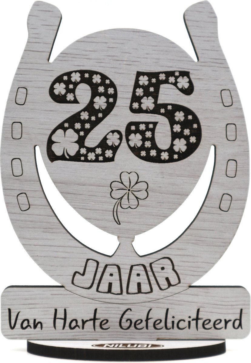 25 ans - carte d'anniversaire en bois - carte de voeux pour féliciter ...