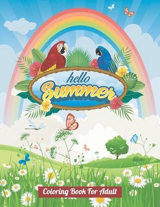 Hello summer coloring book for adult, Mashud Printing Press ...
