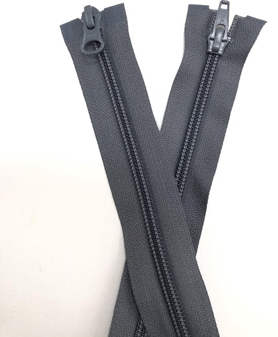 YKK rits, Dubbel Deelbaar spiraal rits 70 cm Donkergrijs | bol.com