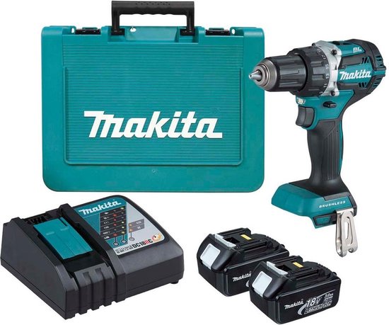 Makita DDF484RFE 18V Li-Ion accu boor-/schroefmachine set (2x 3.0Ah accu) in koffer-... | bol