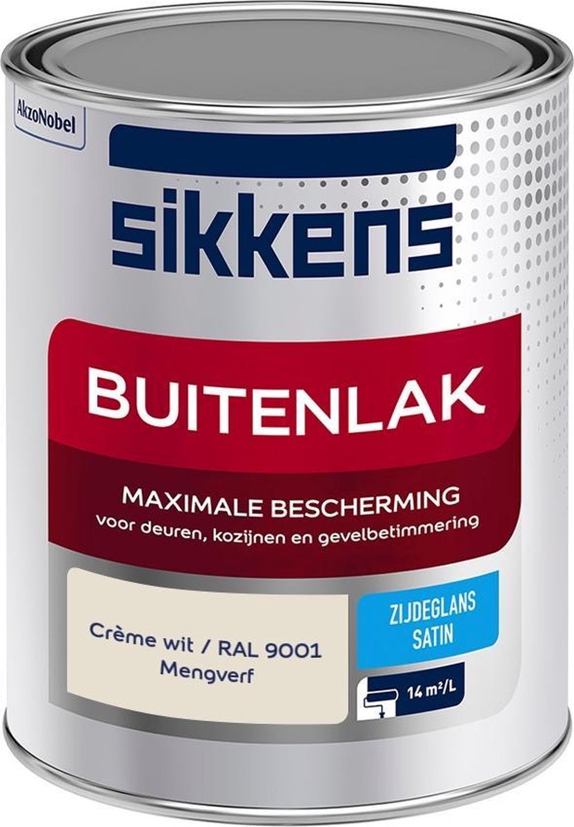 Sikkens Buitenlak - Verf - Zijdeglans - Mengkleur - Crème wit / RAL ...
