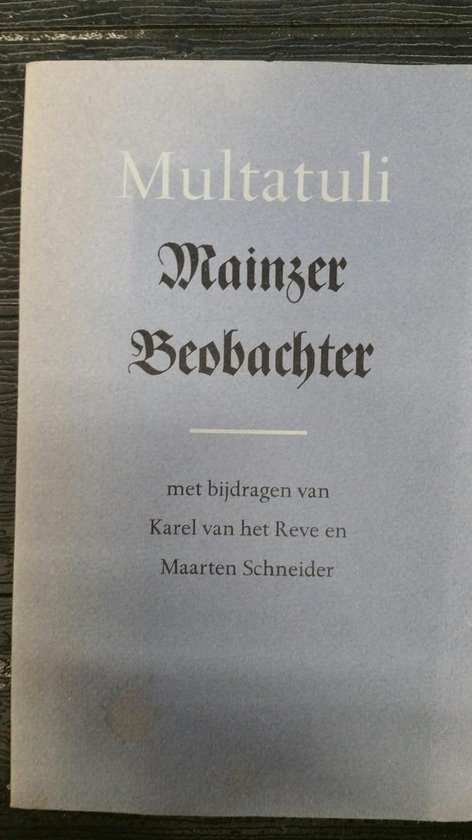 Mainzer beobachter, Koos Havelaar | 9789070024437 | Boeken | bol.com