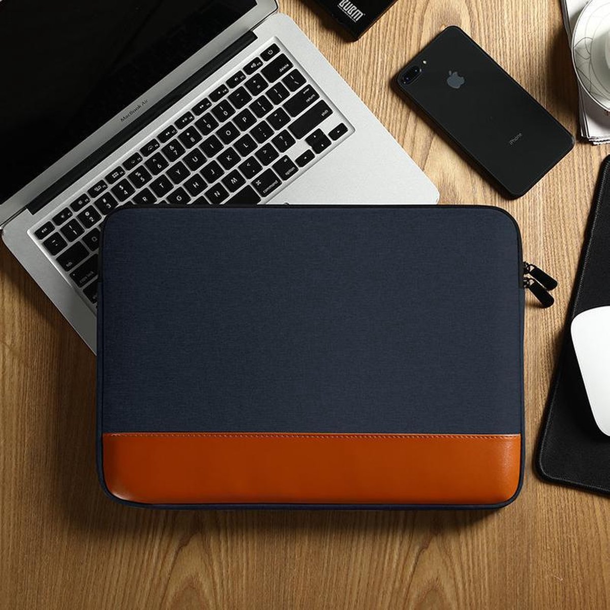 BUBM - Laptop sleeve / Laptop hoes - 15 Inch - Marine blauw | bol.com