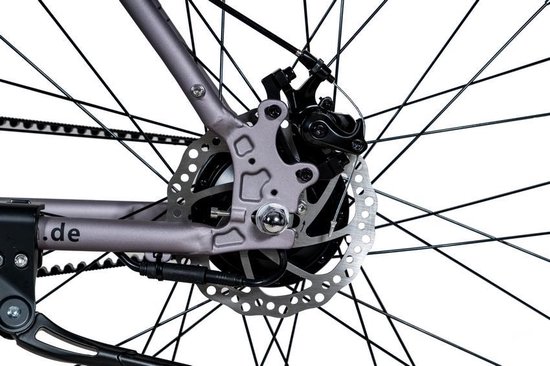 Chrisson eOctant 1 speed e-bike met riemaandrijving grijs | bol