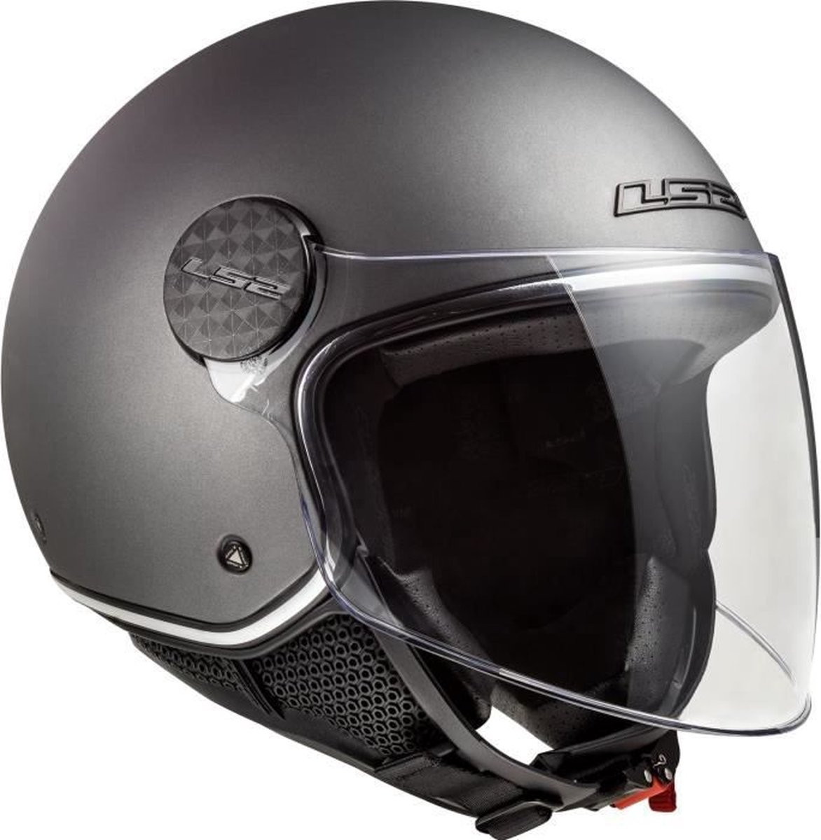 LS2 OF558 Jethelm Sphere Lux mat titanium scooterhelm motorhelm M | bol.com