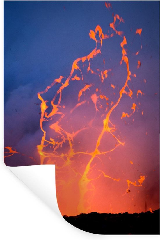 Stickers Stickers muraux - Un volcan en éruption dans le parc national ...