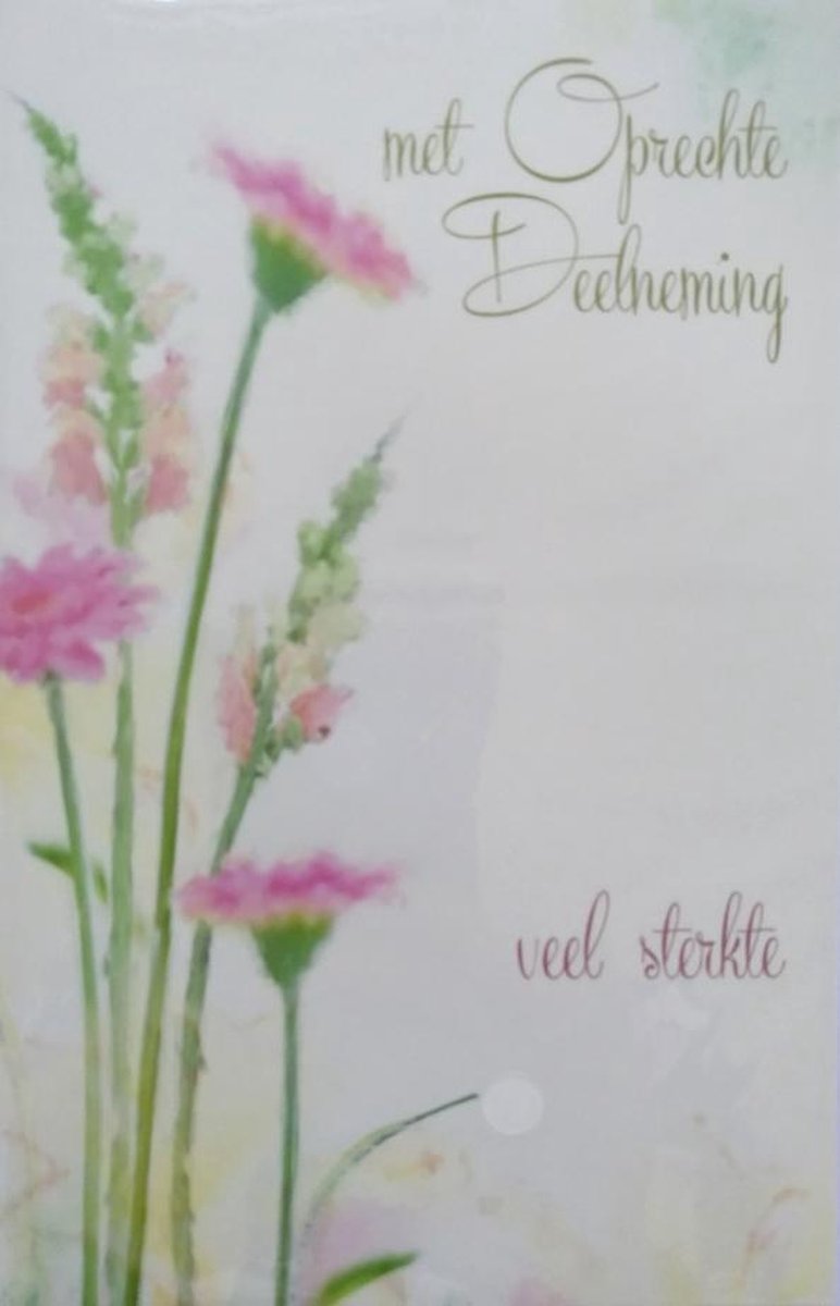 Condoleance Kaarten - 12 Stuks - Met oprechte Deelneming - 12 X 17 cm ...