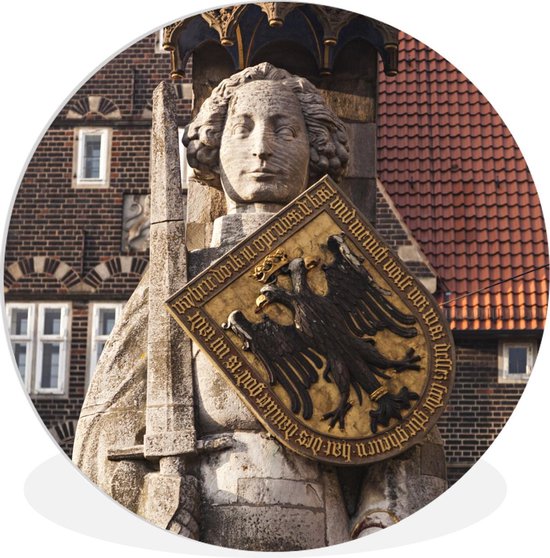 Statue de Roland Plaque murale cercle en plastique ⌀ 150 cm ...