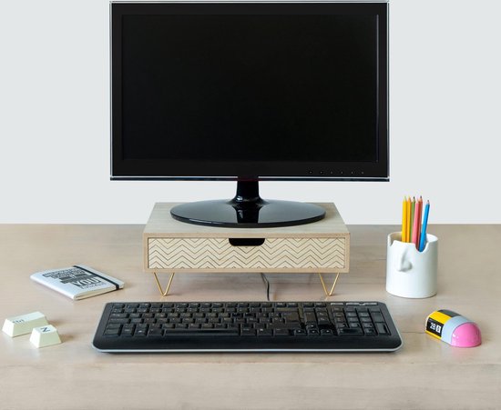 Monitor Standaard - Hout | bol