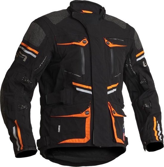 Lindstrands Textile Jacket Sunne Black Orange 58 - Maat - Jas | bol