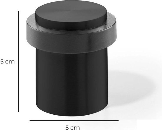 Zack ARGOS deurstopper, zwart ø 5 cm | bol