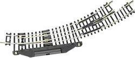 N Fleischmann rails (zonder ballastbed) 22273 Gebogen wissel, Elektrisch, Links 42 °... | bol