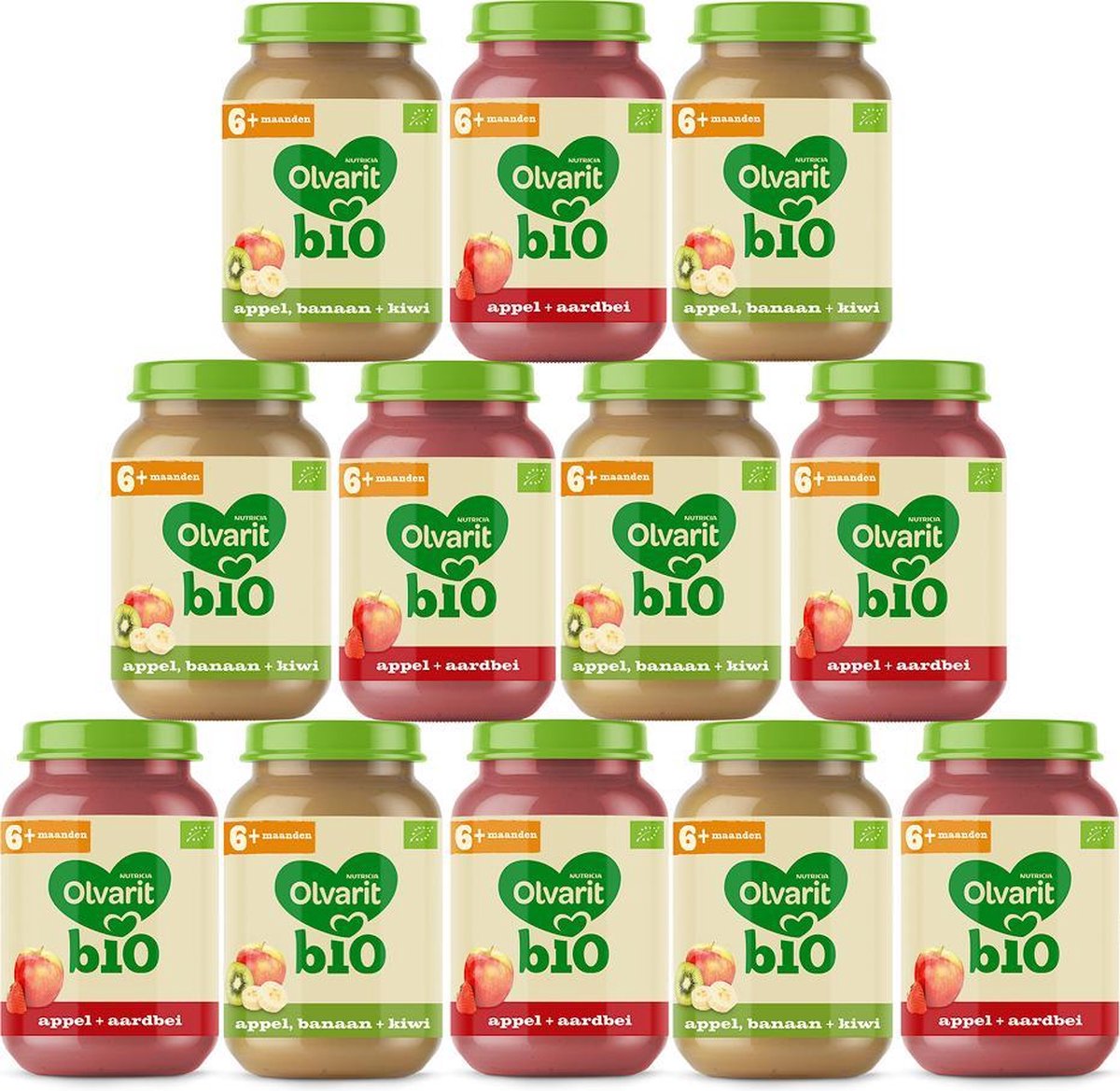 Olvarit BIO variatiemenu Fruit - 6 maanden - 2 verschillende smaken ...